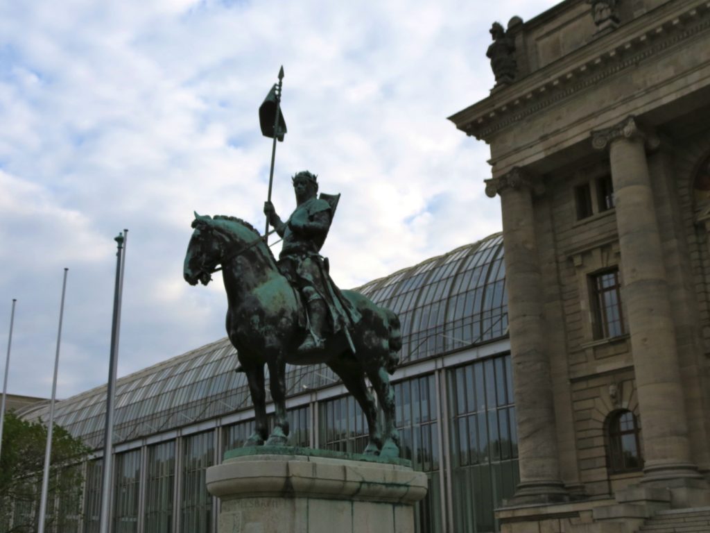 Equestrian statue of Otto I von Wittelsbach in Munich Germany