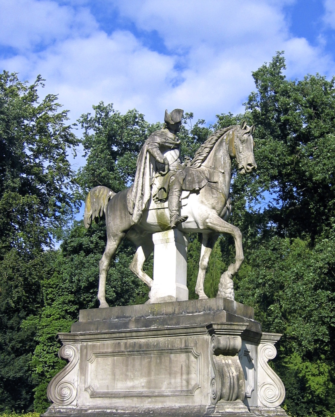 Equestrian statue of der Grosse Friedrich II in Potsdam Germany