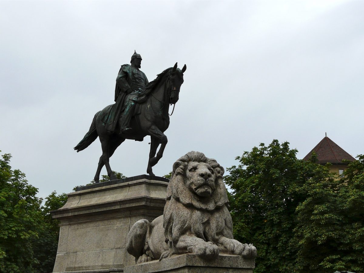 Equestrian statue of Wilhelm I in Stuttgart Germany