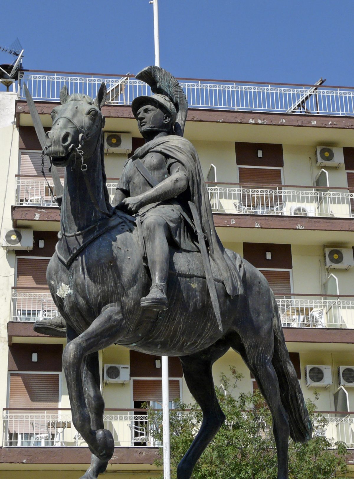 Equestrian statue of Pyrrhus in Arta Greece