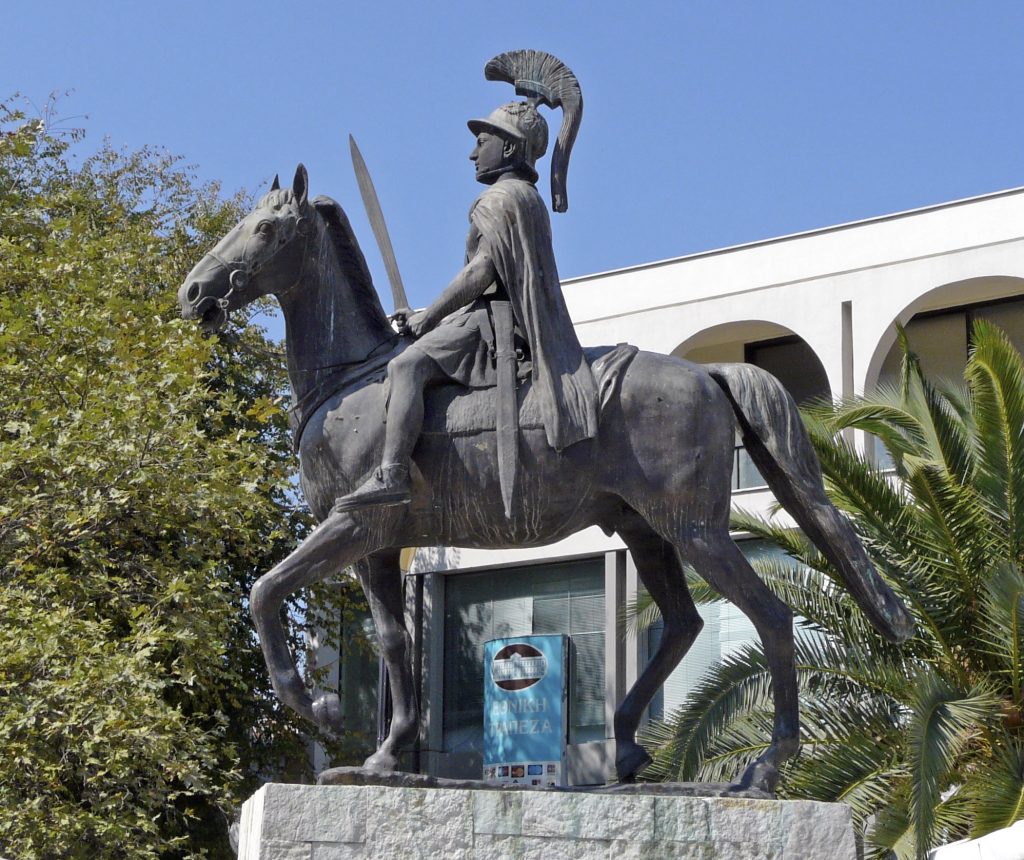 Equestrian statue of Pyrrhus in Arta Greece