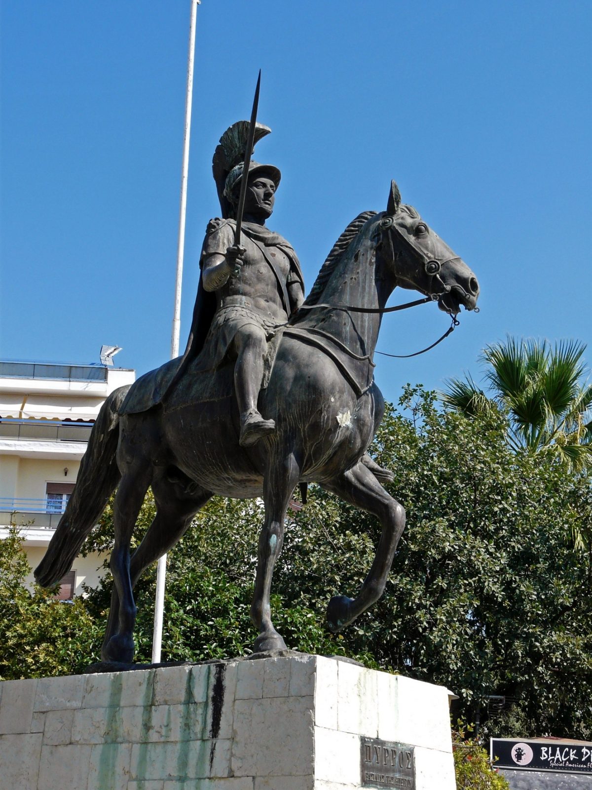 Equestrian statue of Pyrrhus in Arta Greece