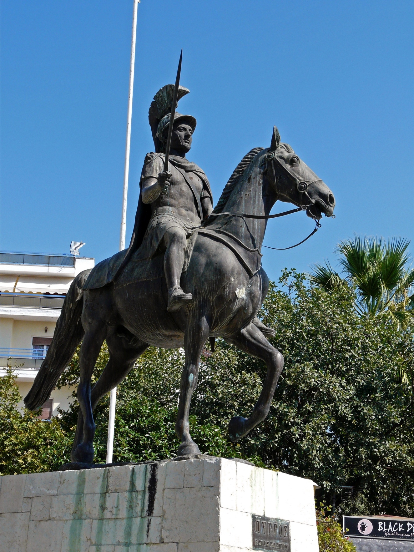 Equestrian statue of Pyrrhus in Arta Greece