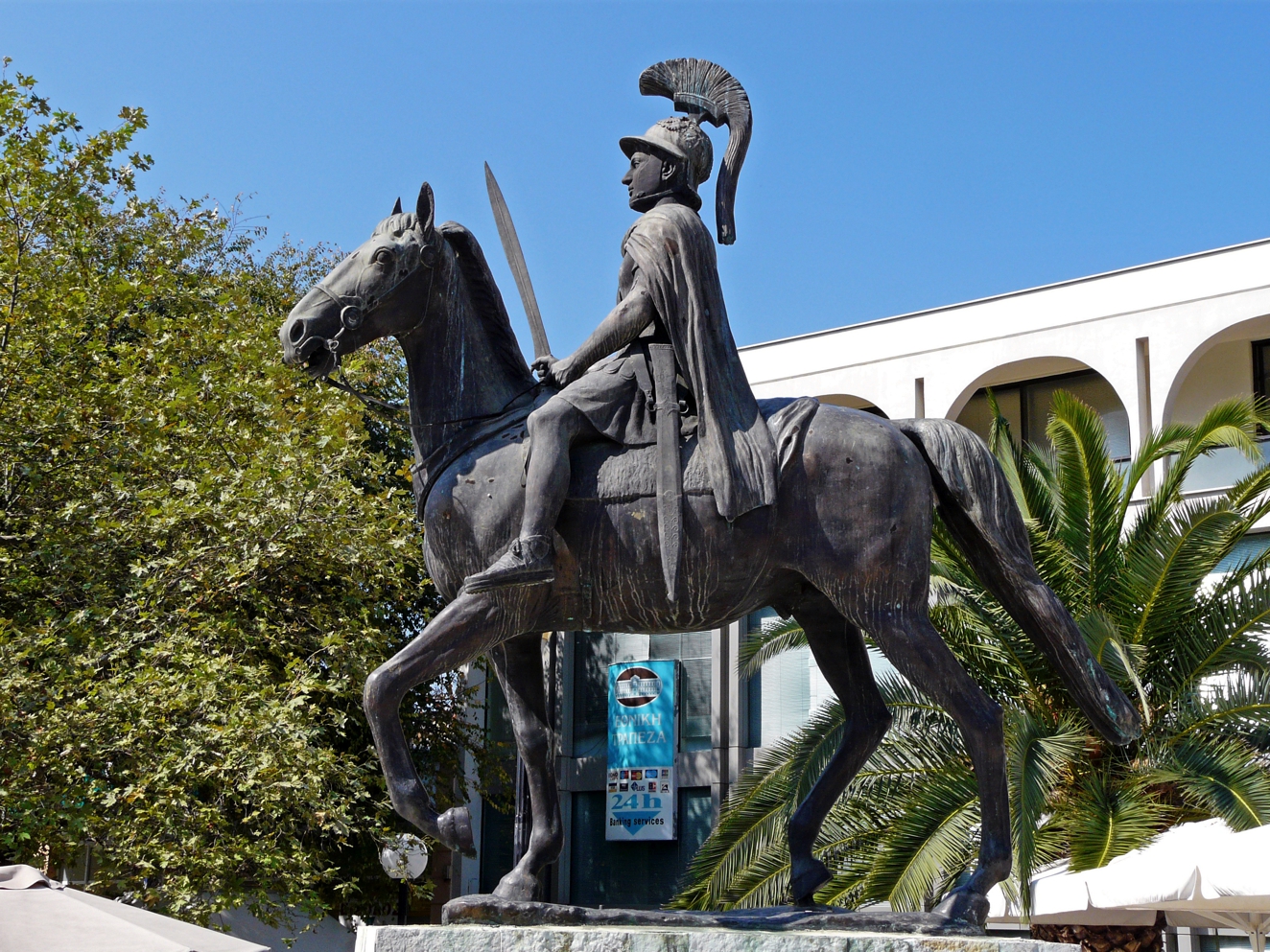 Equestrian statue of Pyrrhus in Arta Greece