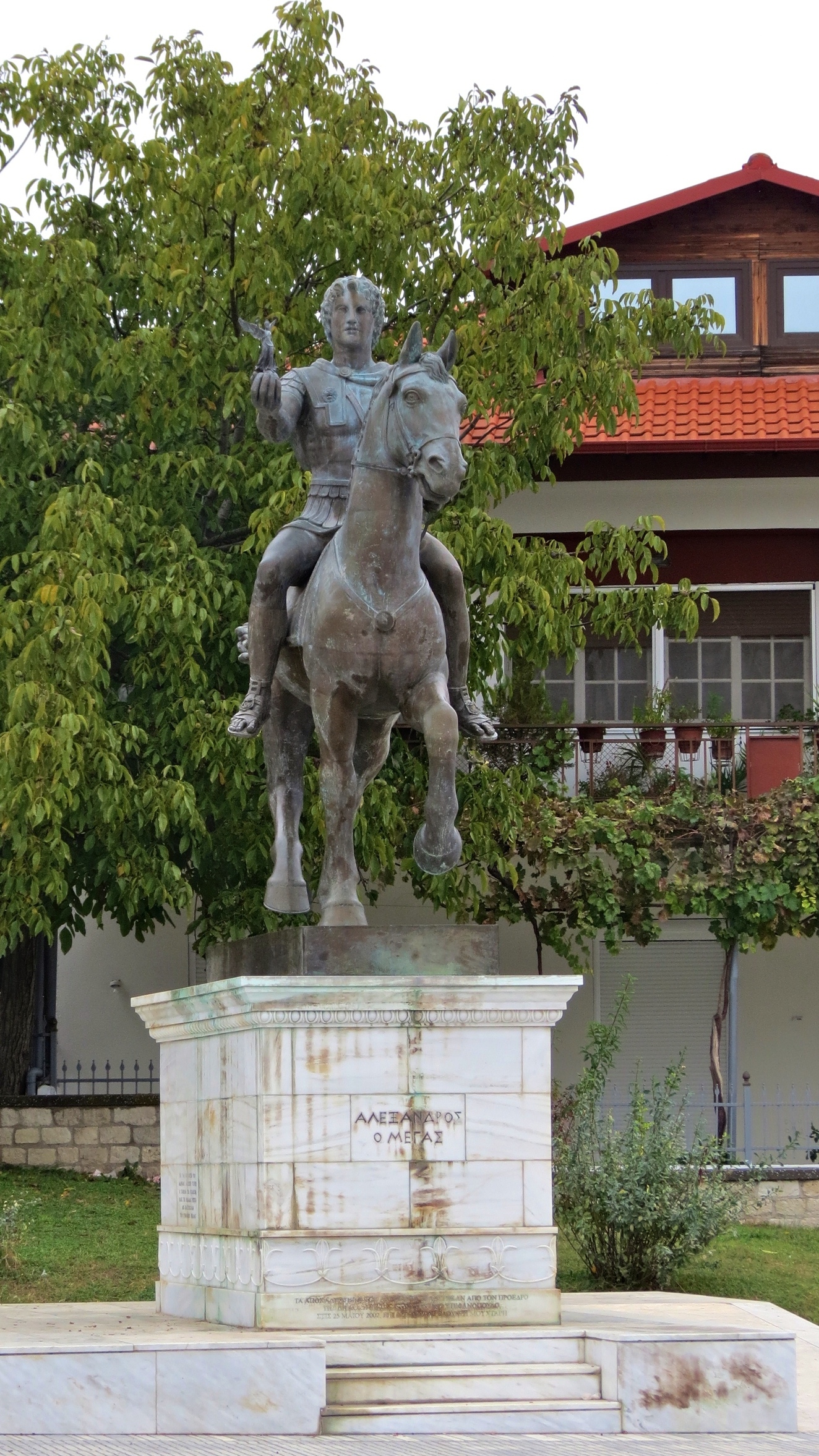 Equestrian statue of Alexander the Great in Pella Greece