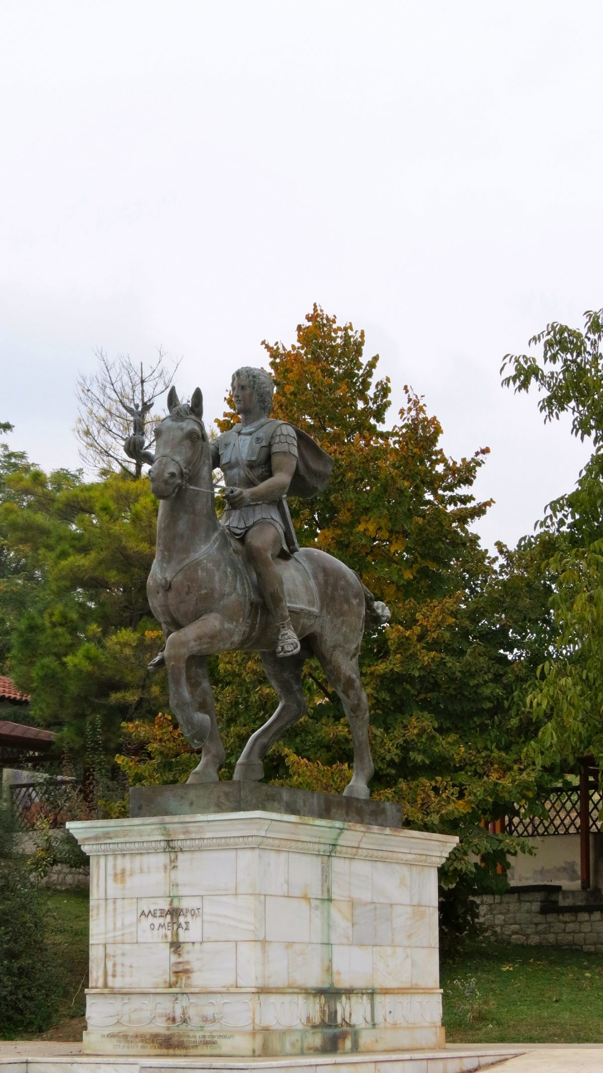Equestrian statue of Alexander the Great in Pella Greece
