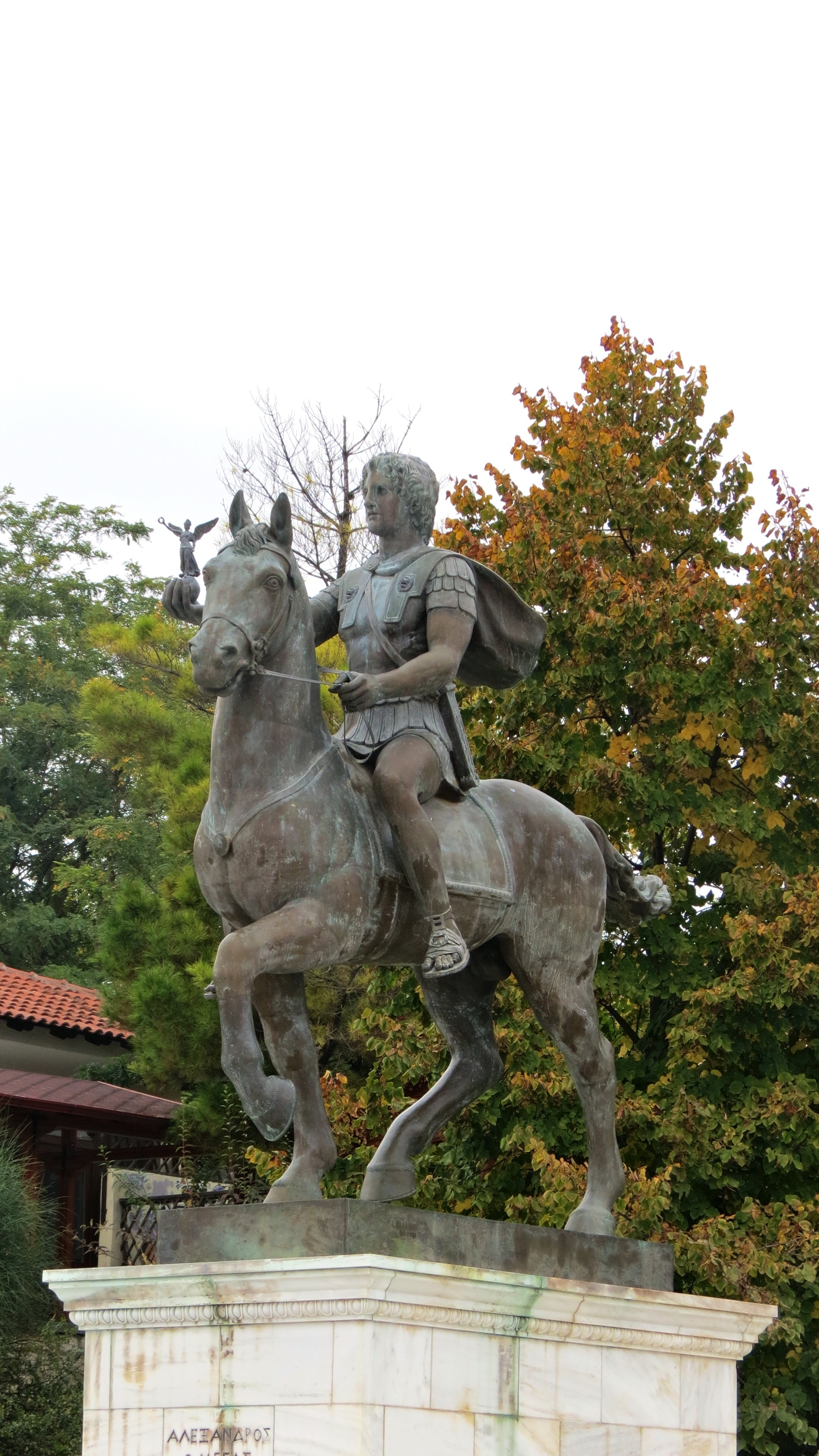 Alexander The Great Greek King Warrior Statue Sculpture