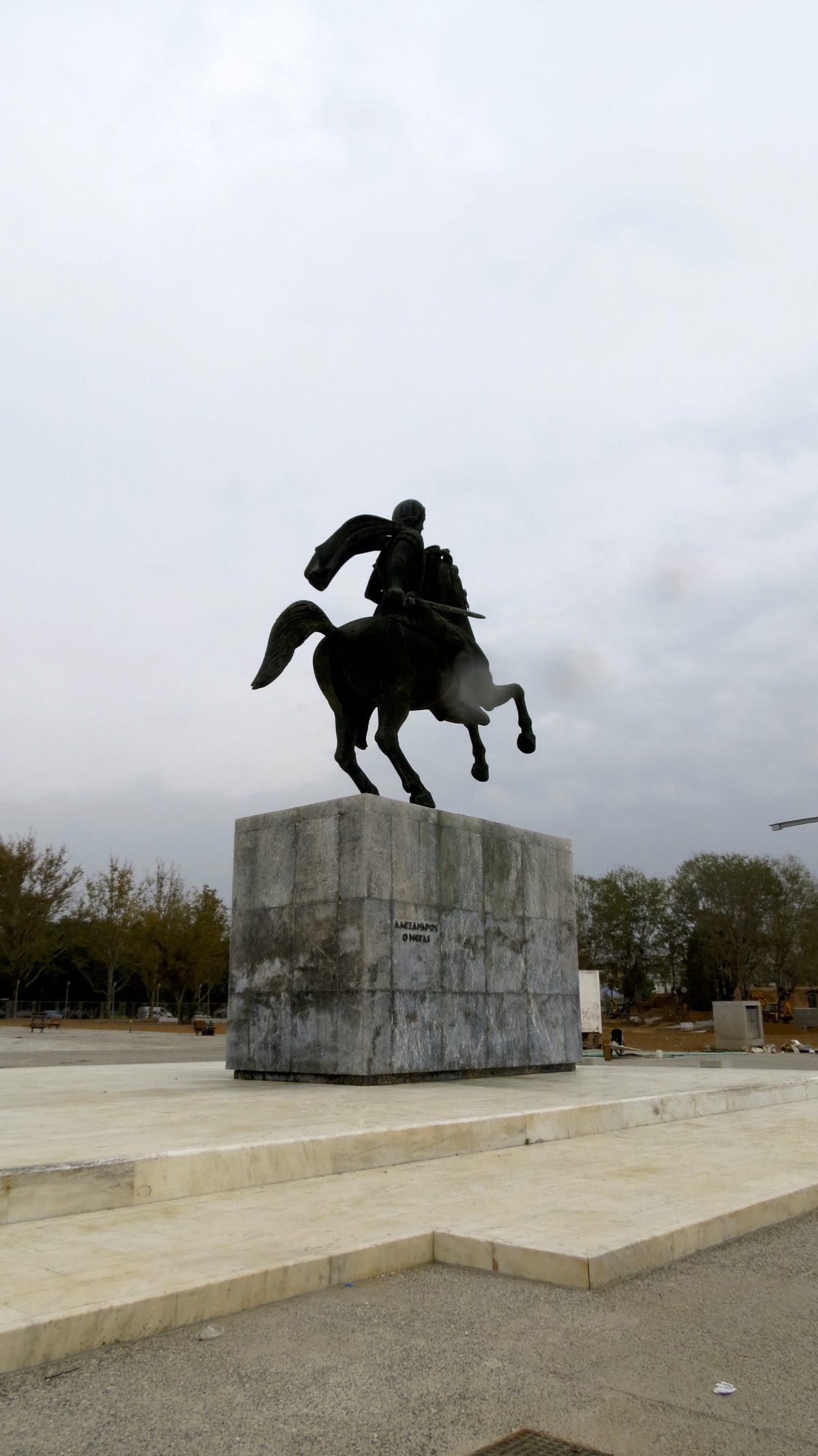 Equestrian statue of Alexander the Great in Thessaloniki Greece