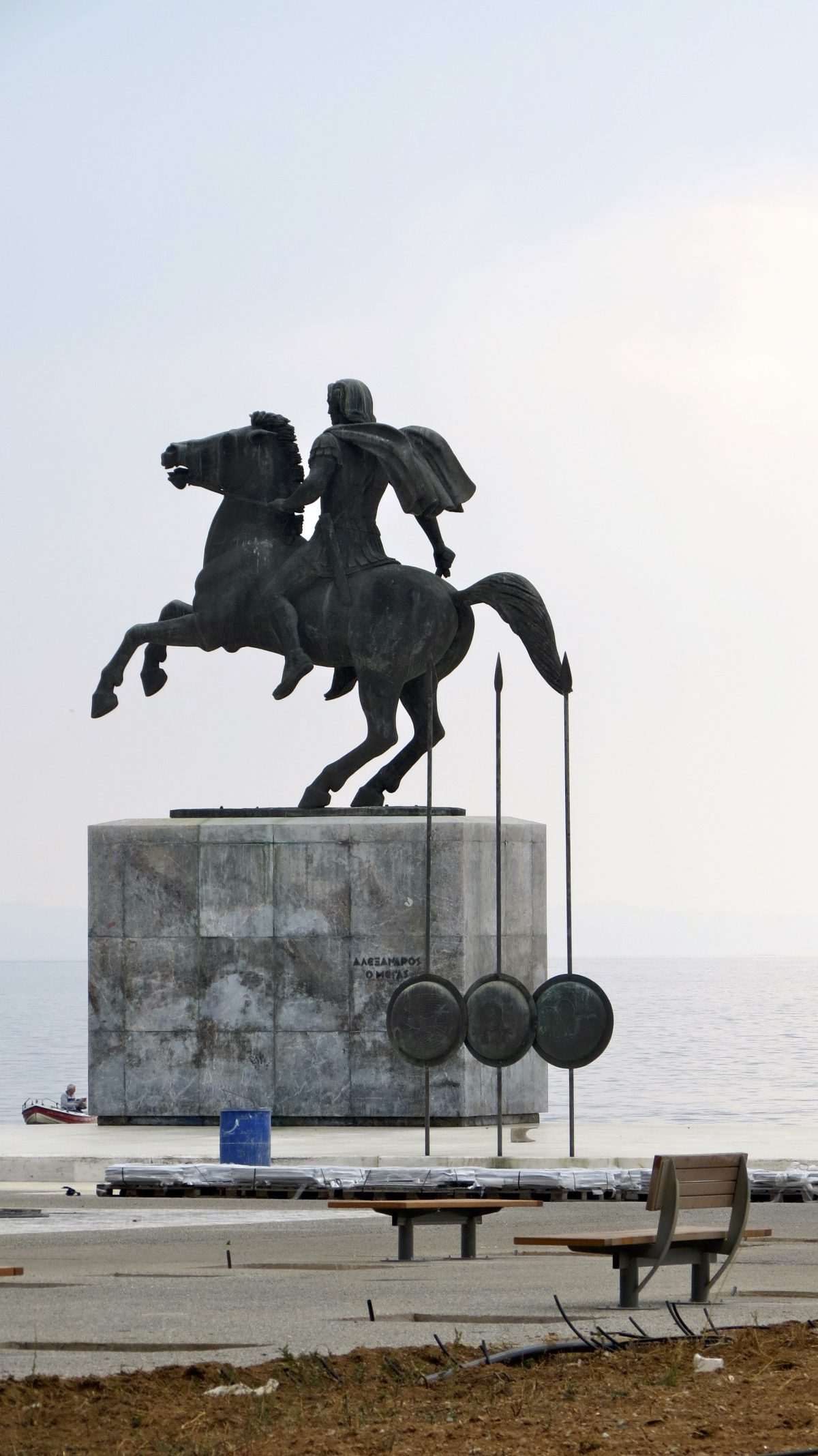 Equestrian statue of Alexander the Great in Thessaloniki Greece
