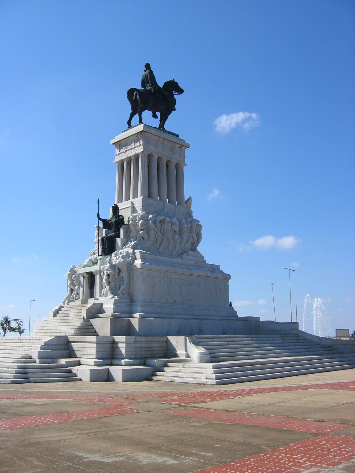 Equestrian statue of Maximo Gomez in Havana Cuba