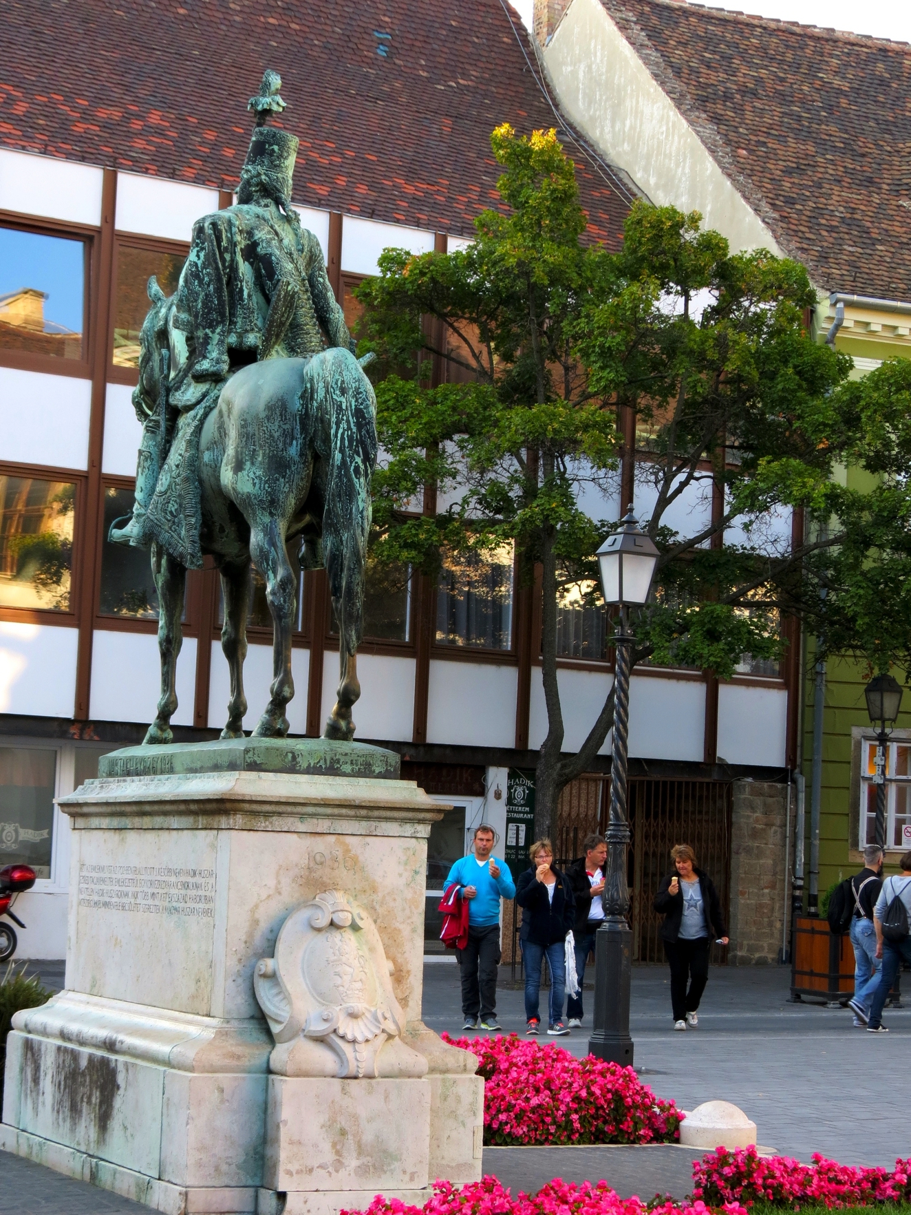 Equestrian statue of Andras Hadik in Budapest Hungary