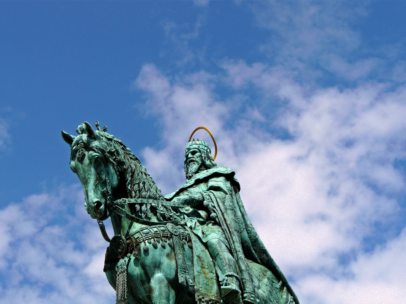 Equestrian statue of Stephen I in Budapest Hungary