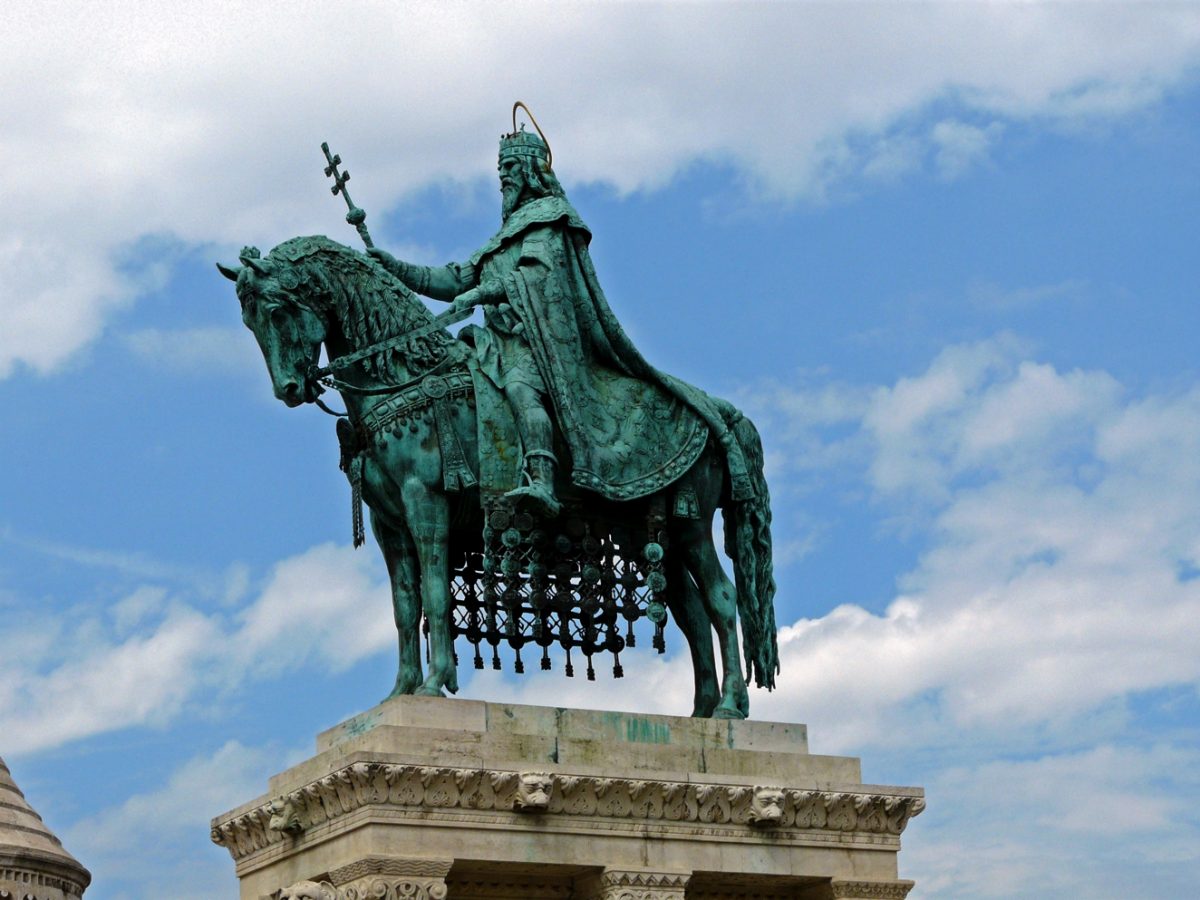 Equestrian statue of Stephen I in Budapest Hungary