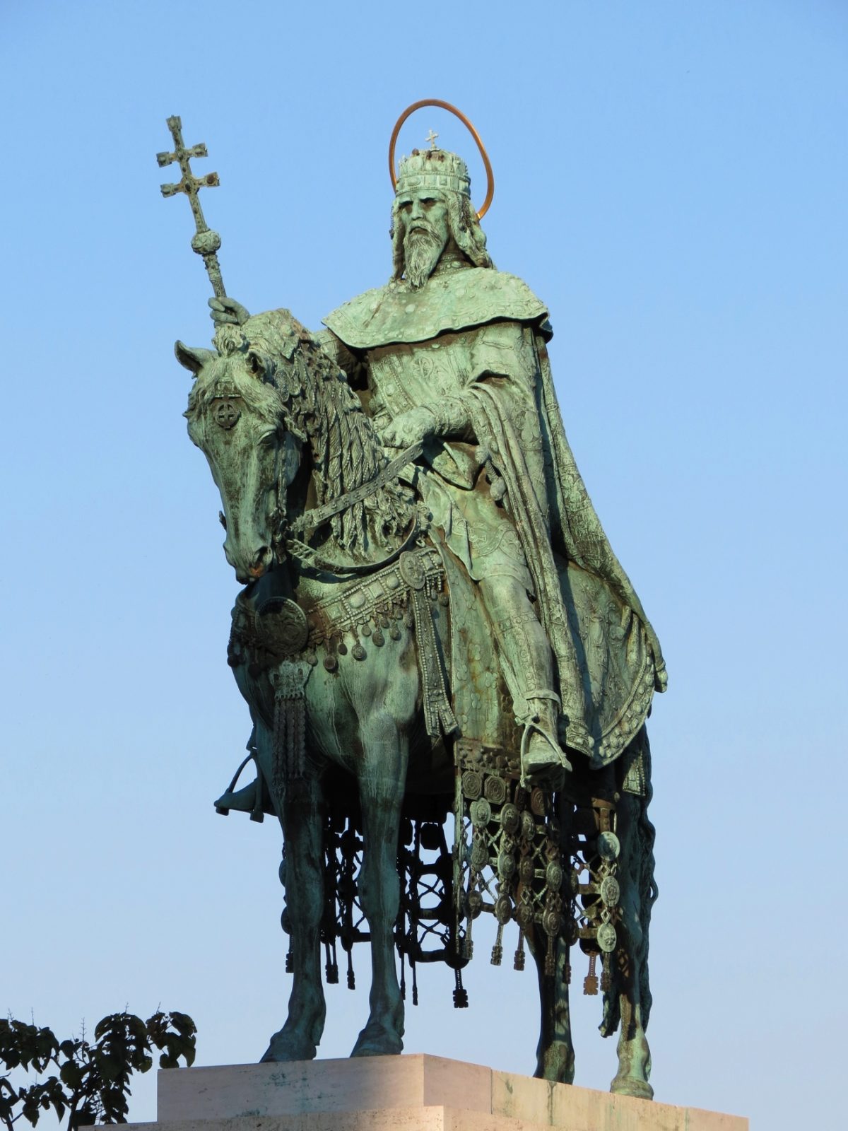 Equestrian statue of Stephen I in Budapest Hungary