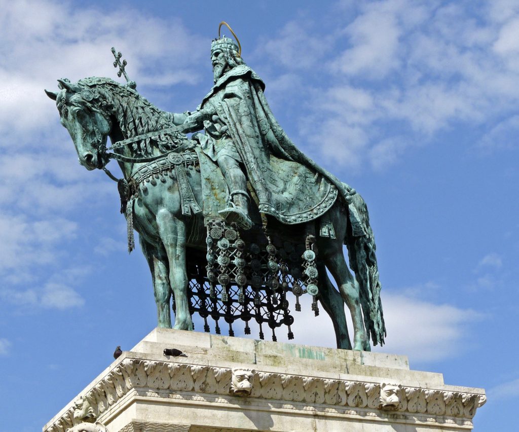 Equestrian statue of Stephen I in Budapest Hungary