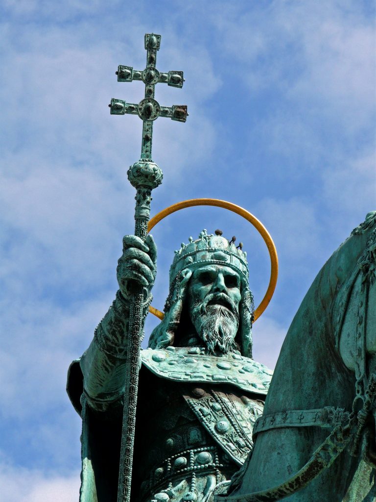 Equestrian statue of Stephen I in Budapest Hungary