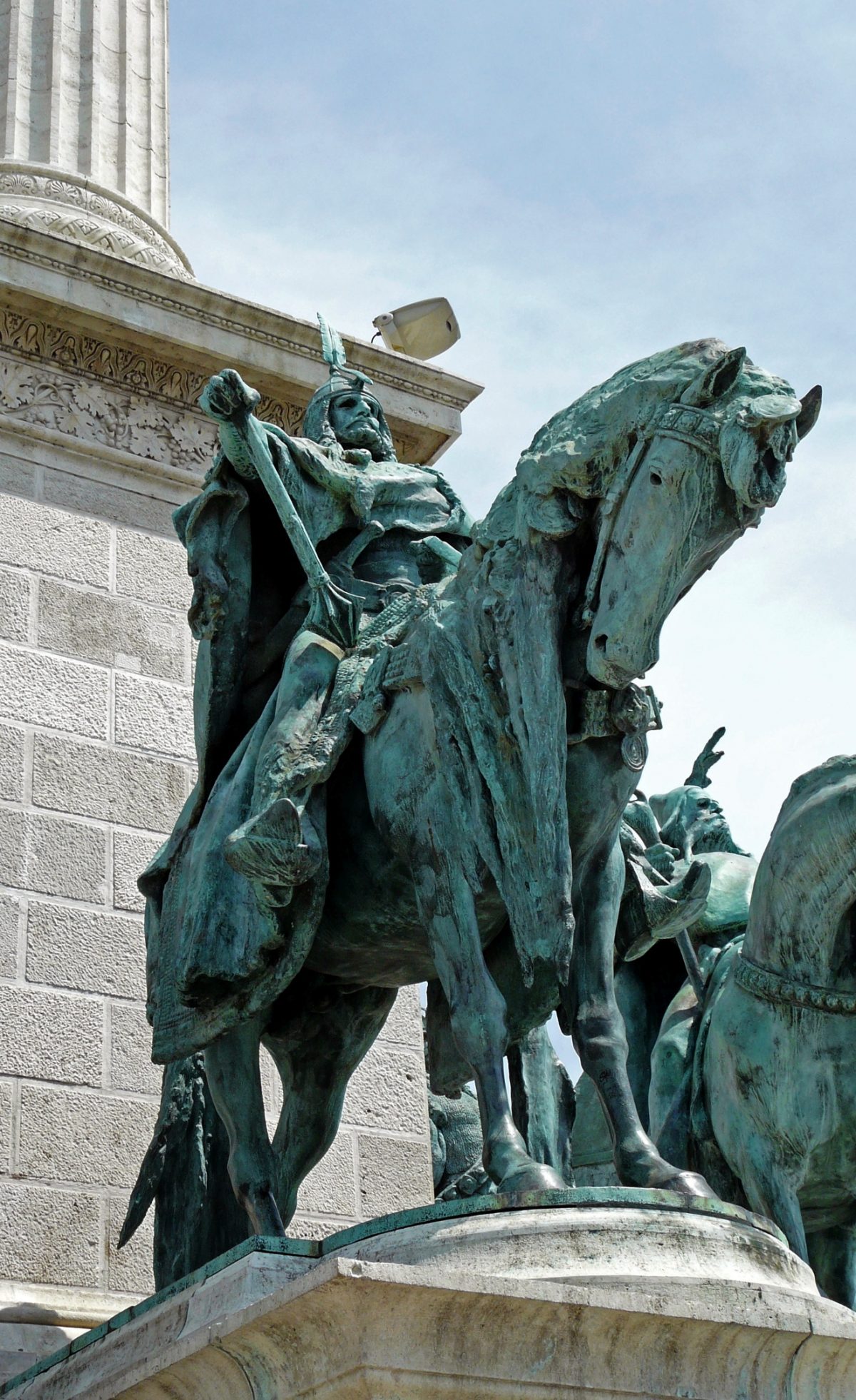 Equestrian statue of Arpad in Budapest Hungary