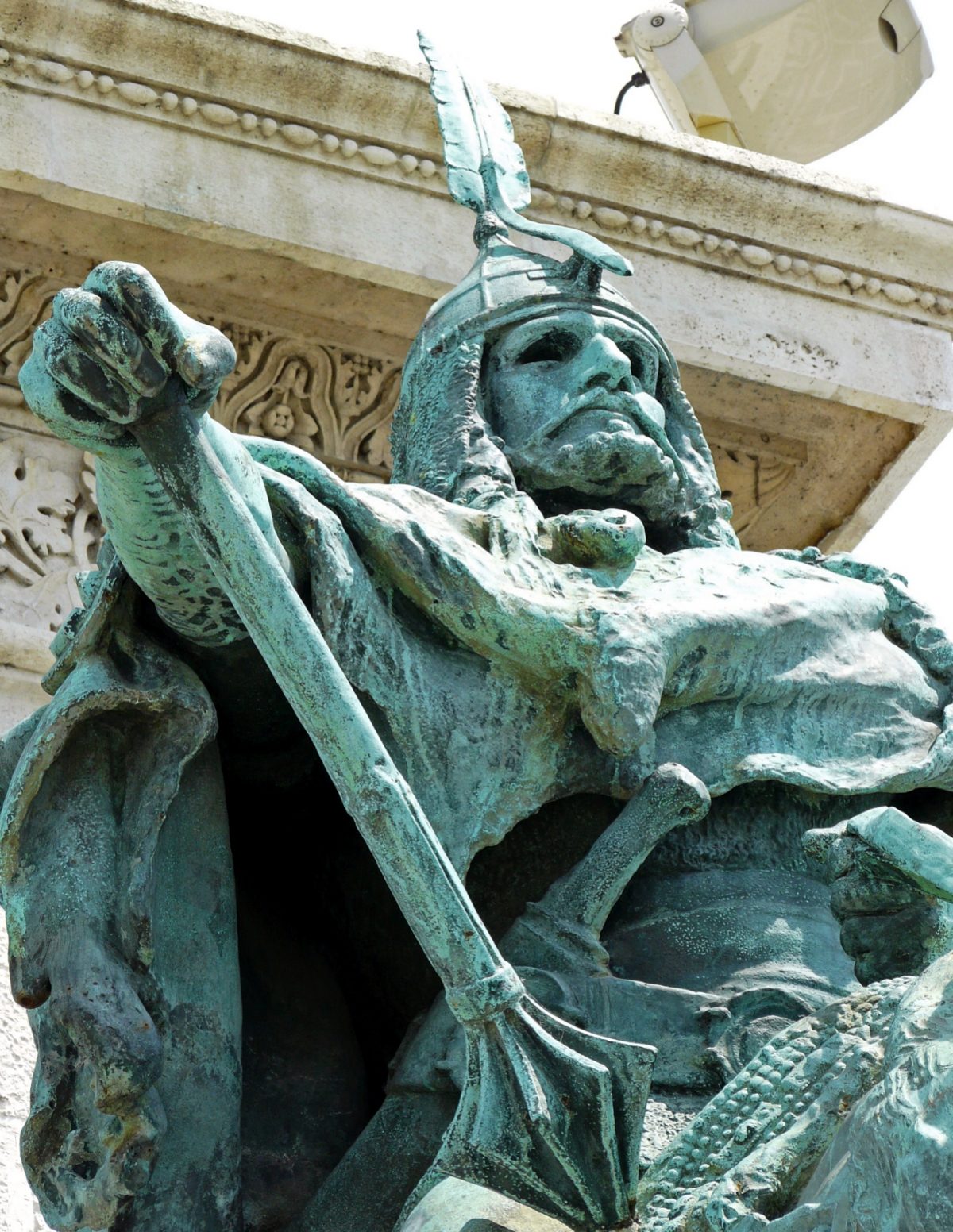 Equestrian statue of Arpad in Budapest Hungary