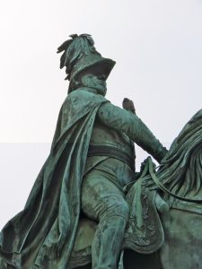 Equestrian statue of Karl Philipp Schwarzenberg in Vienna Austria