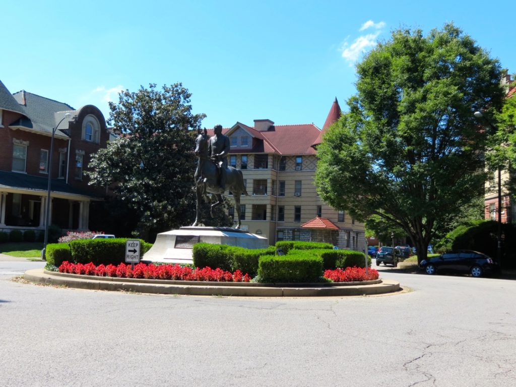 Equestrian statue of John Breckinridge Castleman in KY Louisville US