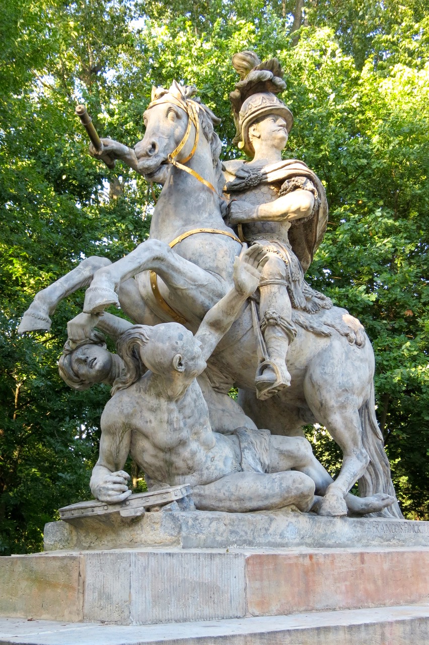 Equestrian statue of Jan III Sobieski in Warsaw Poland