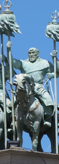 Equestrian statue of Jebe (Jebei) in Tsonjin Boldog Mongolia