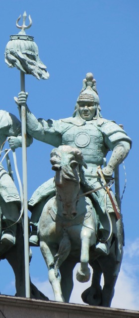 Equestrian statue of Mukhulai (Muqali) in Tsonjin Boldog Mongolia
