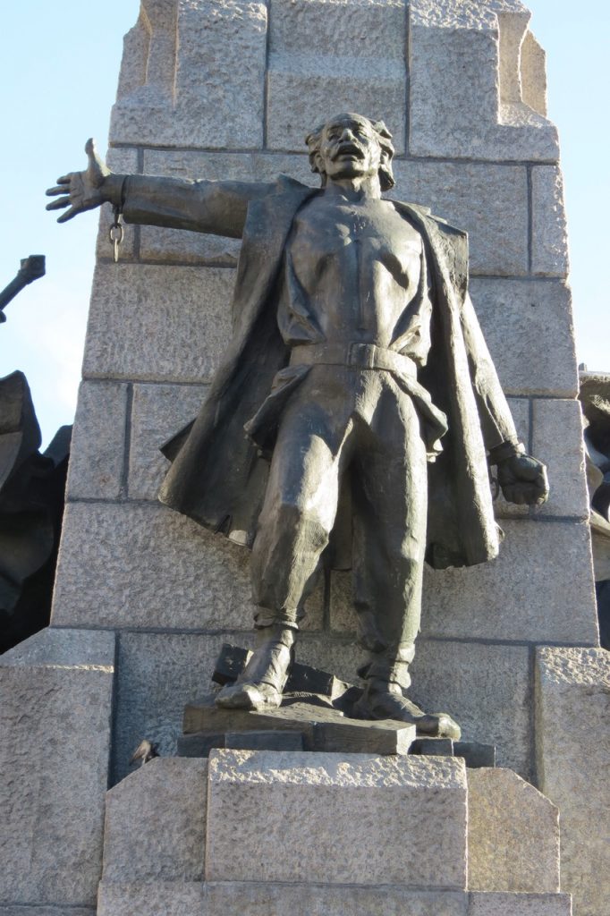 Equestrian statue of Wladyslaw Jagiello in Kraków Poland