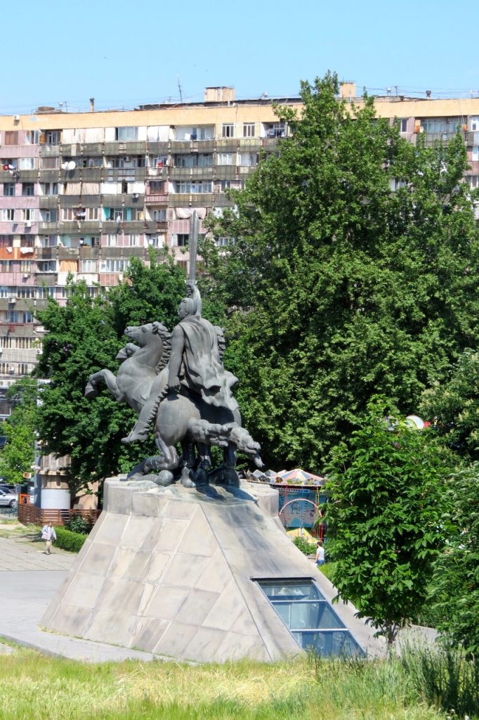 Equestrian statue of Ozanian Andranik in Yerevan Armenia