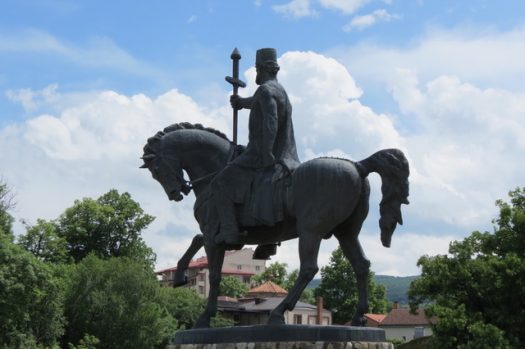 Equestrian statue of Erekle II in Telavi Georgia