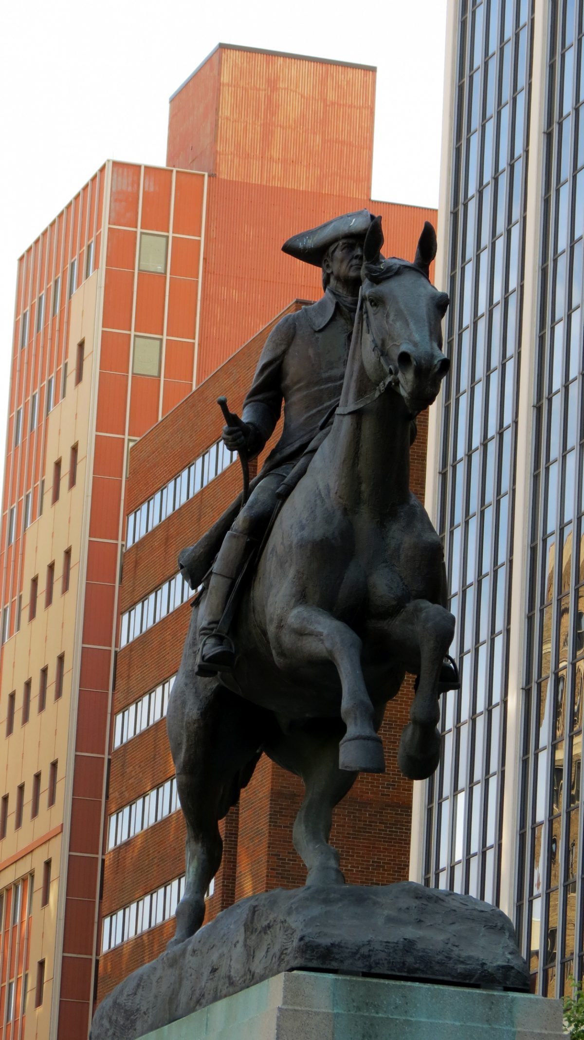 Equestrian statue of Caesar Rodney in DE Wilmington US