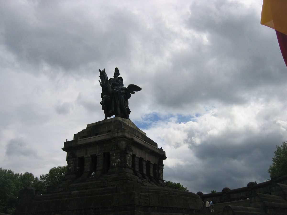 Equestrian statue of Wilhelm I in Koblenz Germany