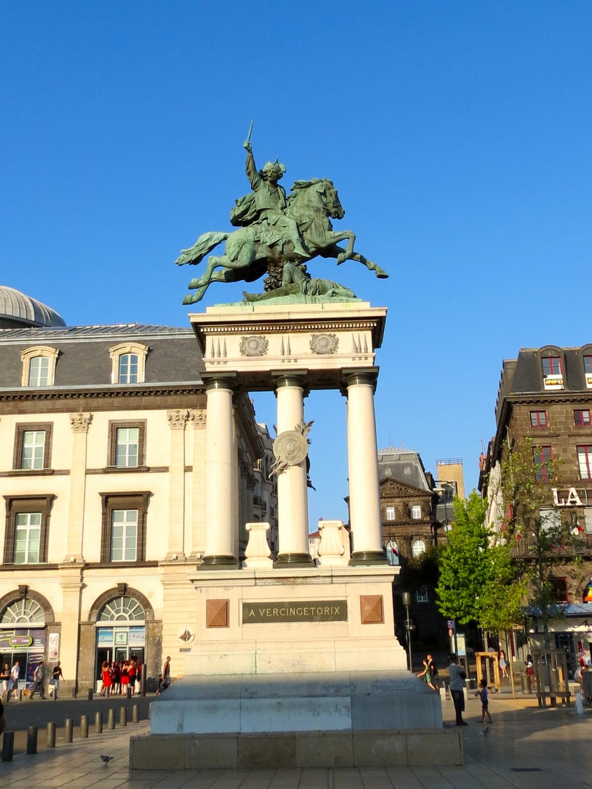 Equestrian statue of Vercingétorix in Clermont Ferrand France
