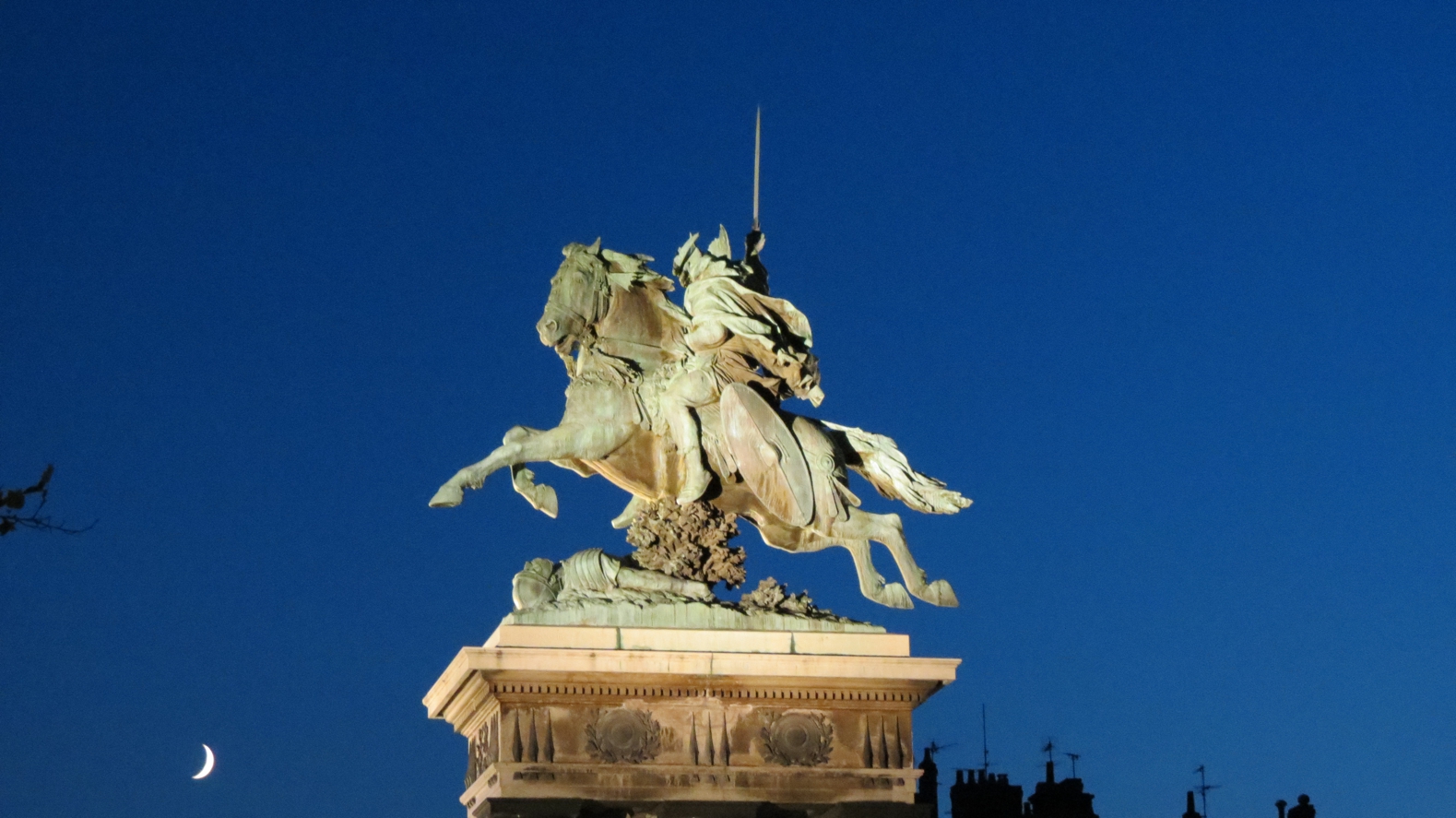 Equestrian statue of Vercingétorix in Clermont Ferrand France