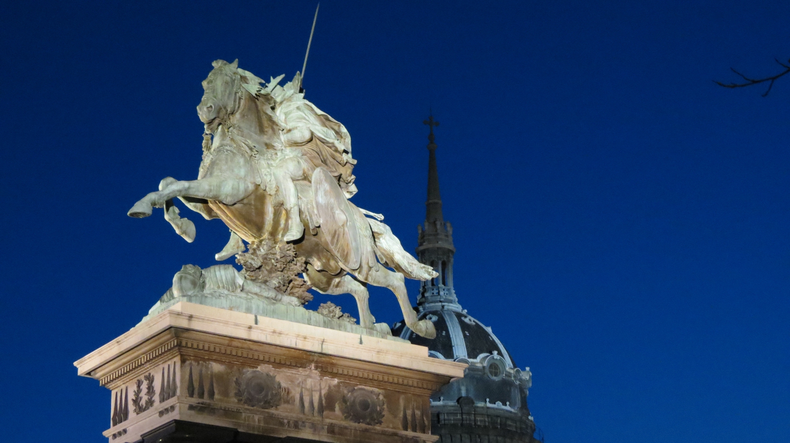 Equestrian statue of Vercingétorix in Clermont Ferrand France