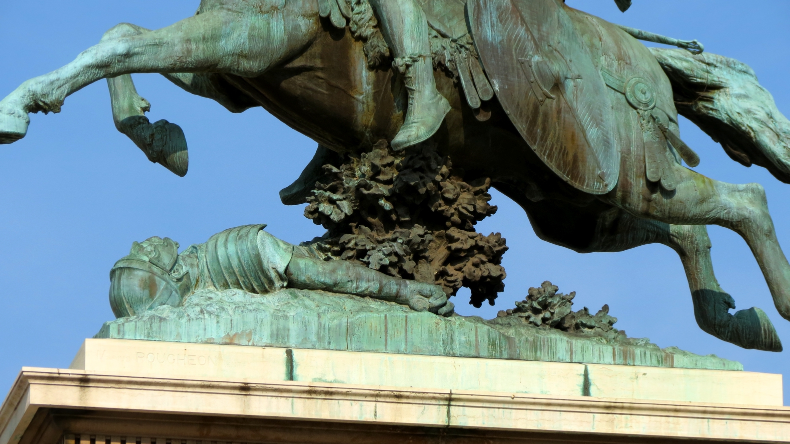 Equestrian statue of Vercingétorix in Clermont Ferrand France