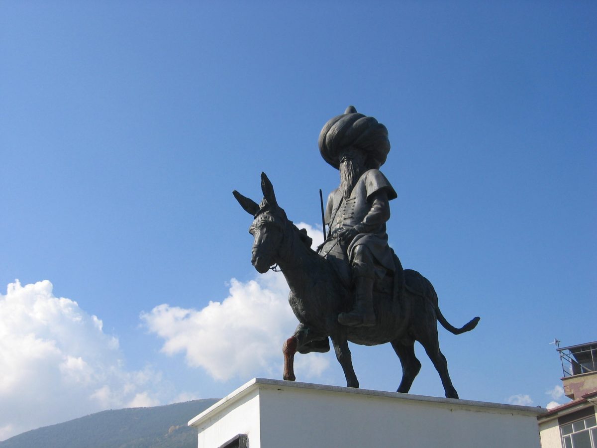 Equestrian statue of Yurta Baris in Amarin Turkey