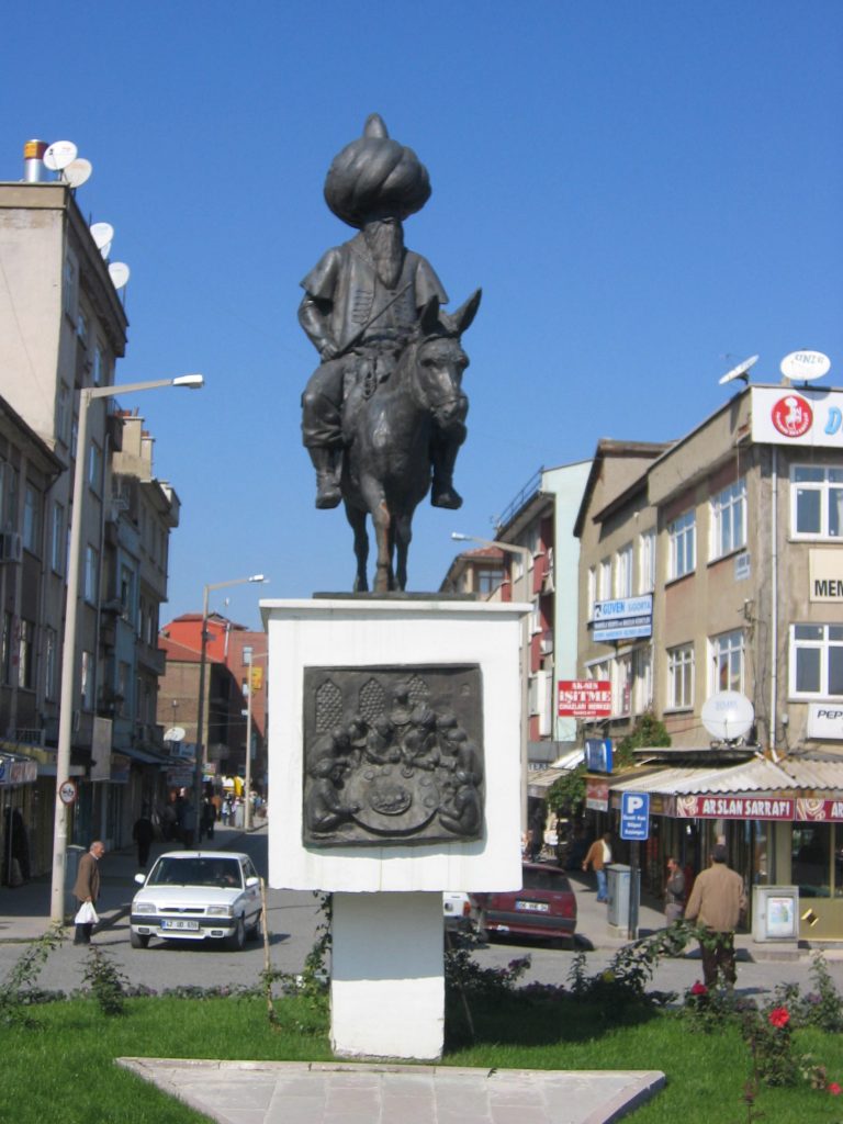 Equestrian statue of Yurta Baris in Amarin Turkey
