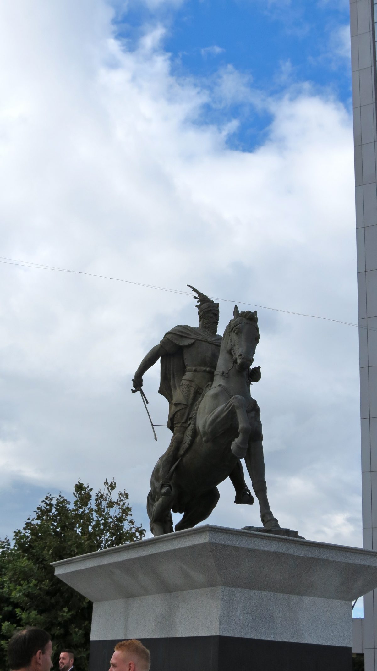 Equestrian statue of George Kastrioti Skanderbeg in Pristina Kosovo