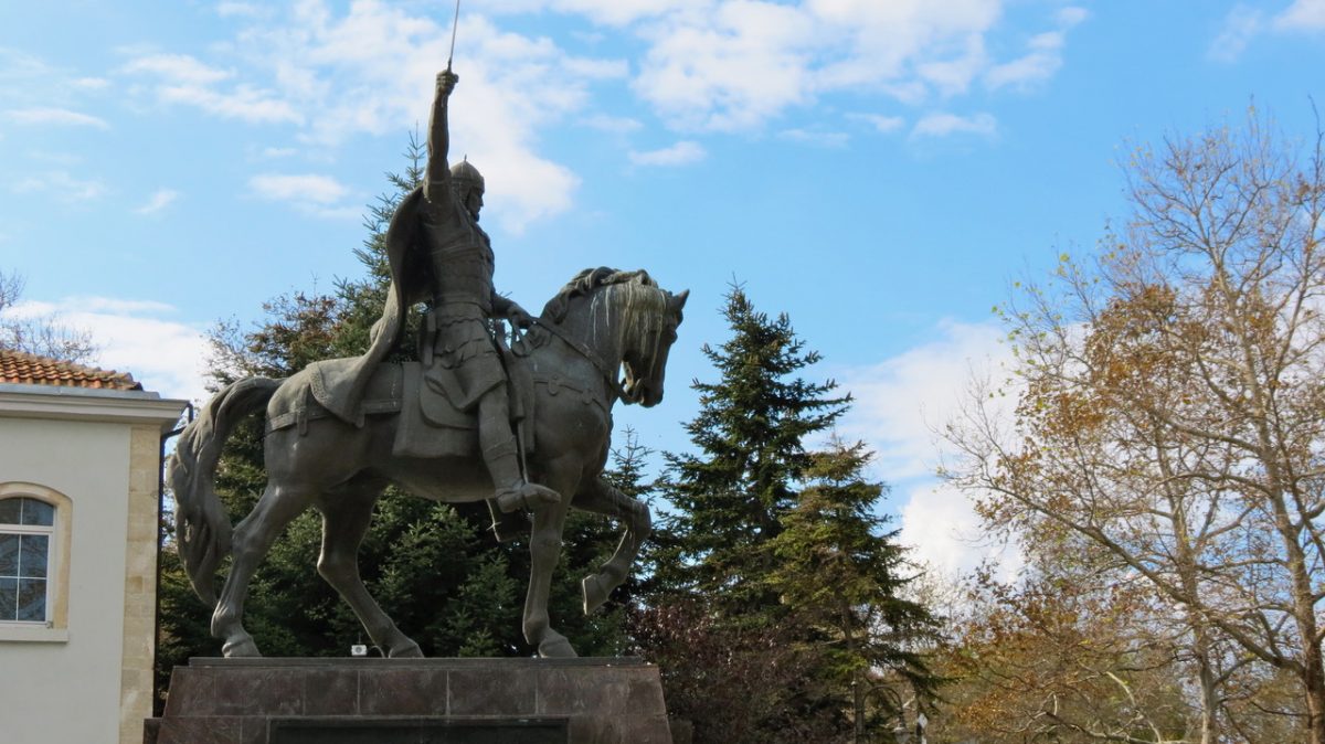 Equestrian statue of Kaloyan in Varna Bulgaria