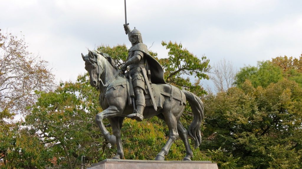 Equestrian statue of Kaloyan in Varna Bulgaria