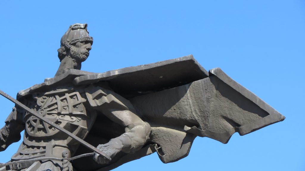 Equestrian statue of Kaloyan in Veliko Tarnovo Bulgaria