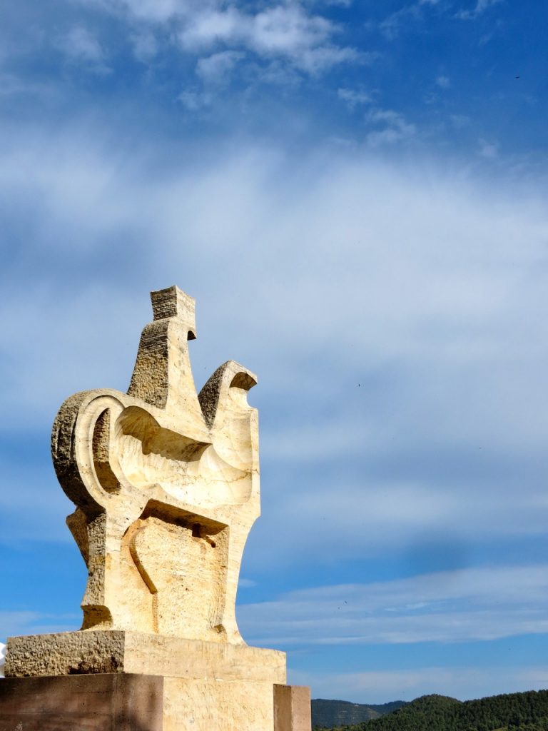 Equestrian statue of Borrell II in Cardona Spain
