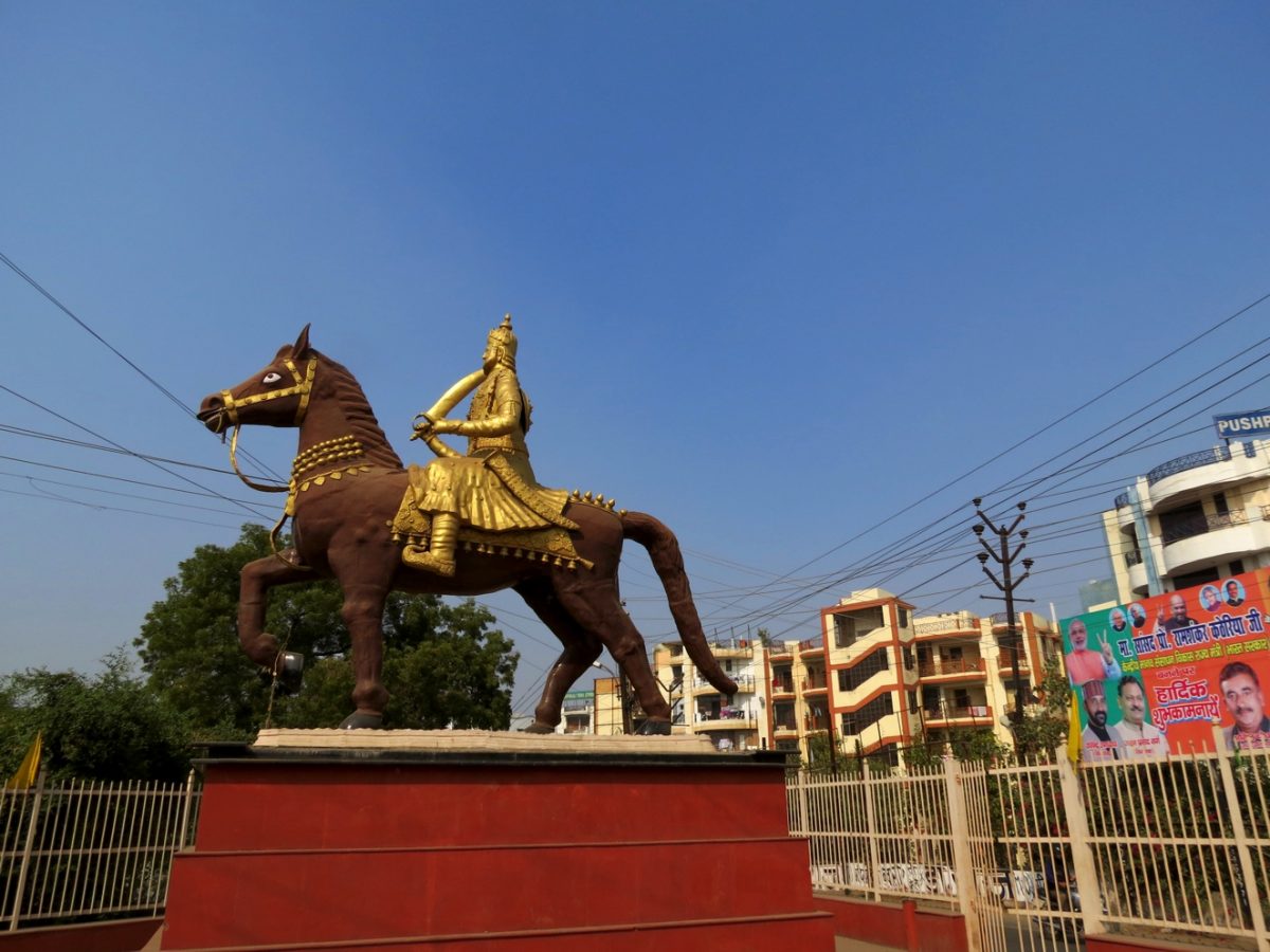 Equestrian statue of Badal Singh in Agra, Uttar Pradesh India