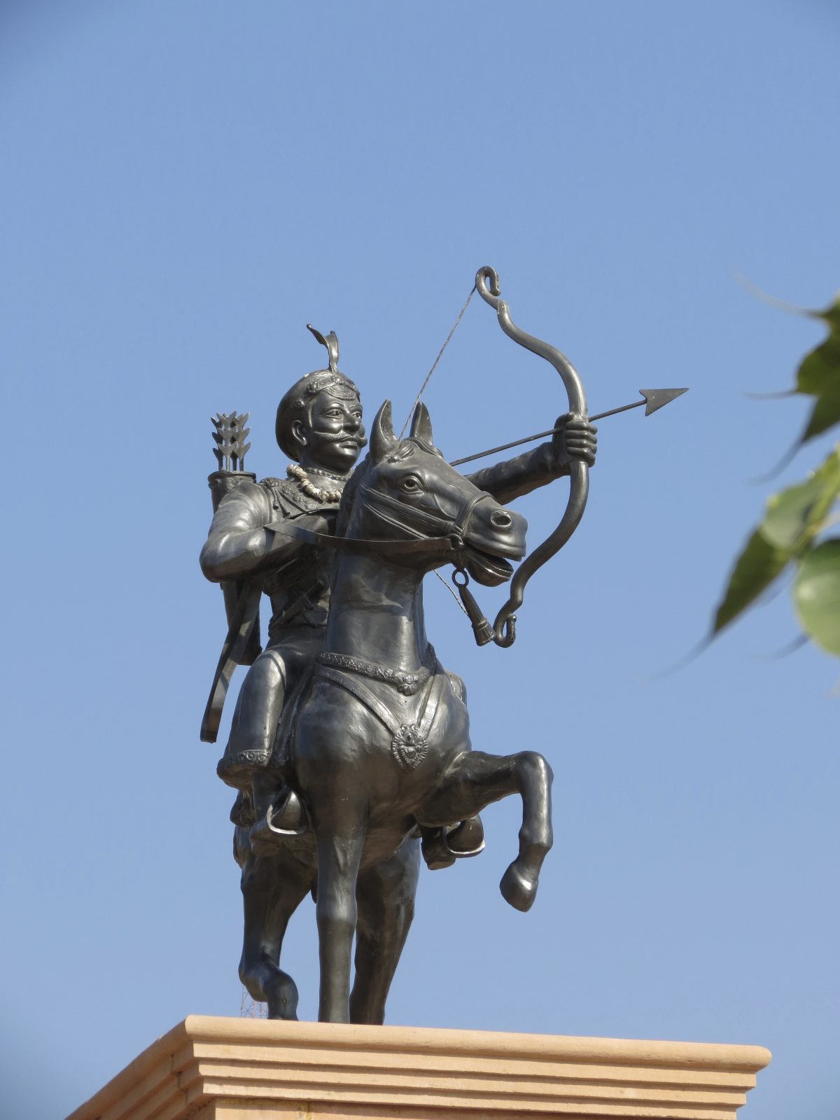 Equestrian statue of Prithviraj Chauhan in Ajmer, Rajasthan India