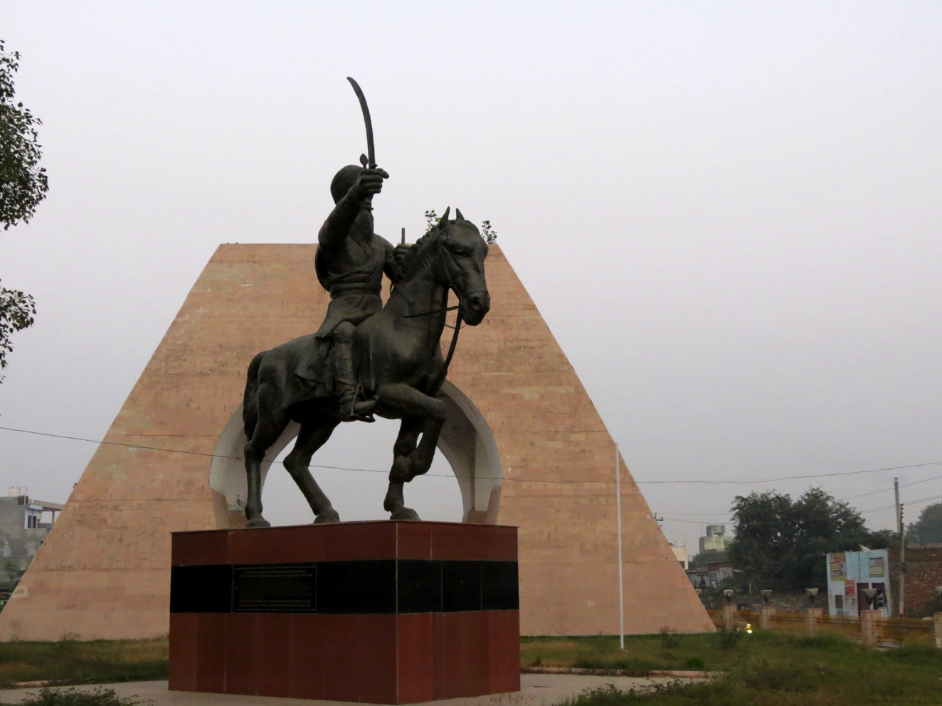 Equestrian statue of Attariwala Sham Singh in Amritsar, Punjab India