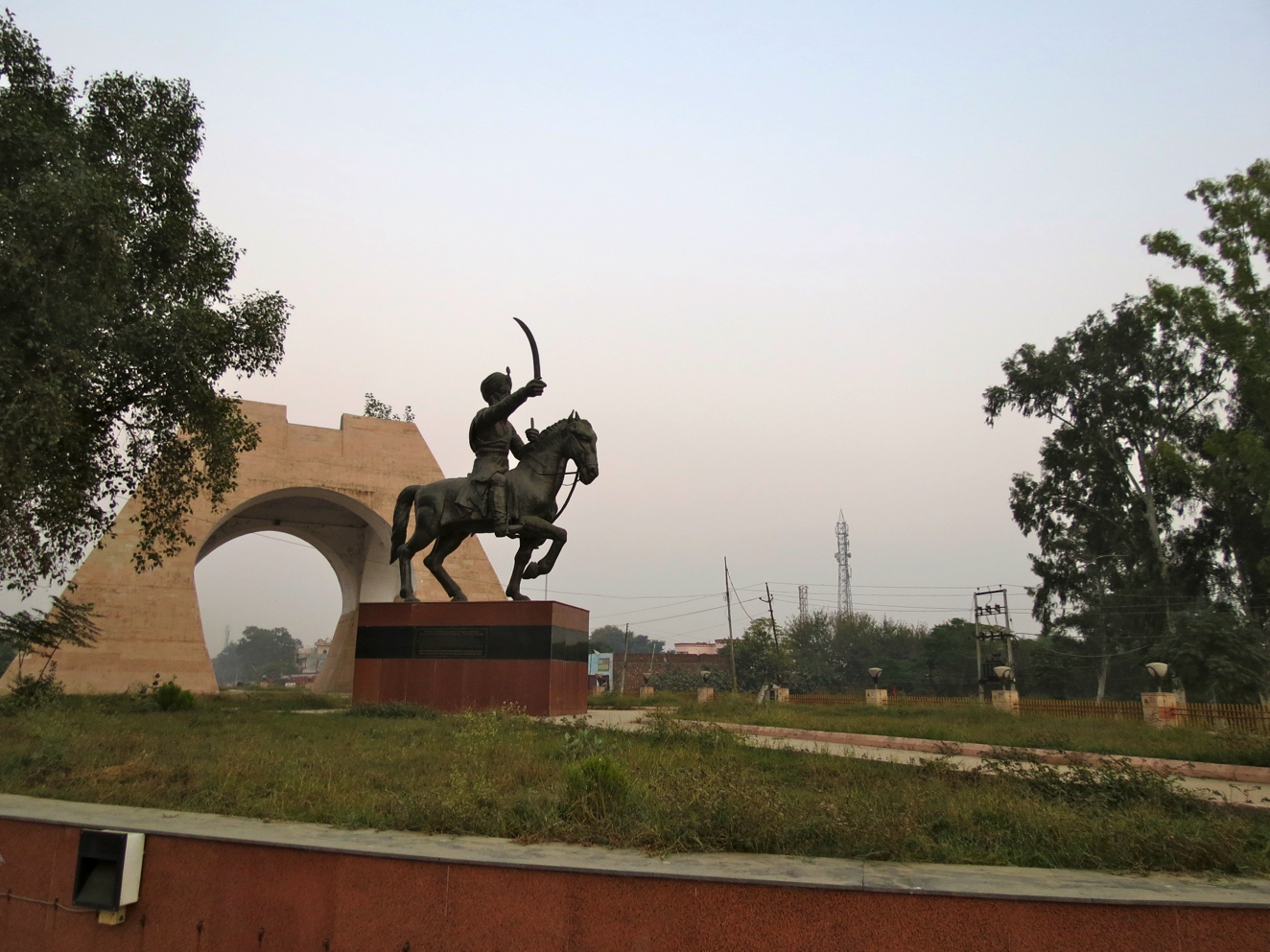 Equestrian statue of Attariwala Sham Singh in Amritsar, Punjab India
