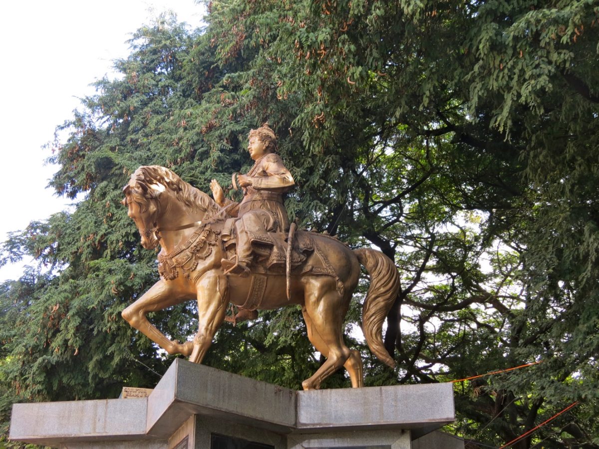 Equestrian statue of Basava in Bangalore, Karnataka India