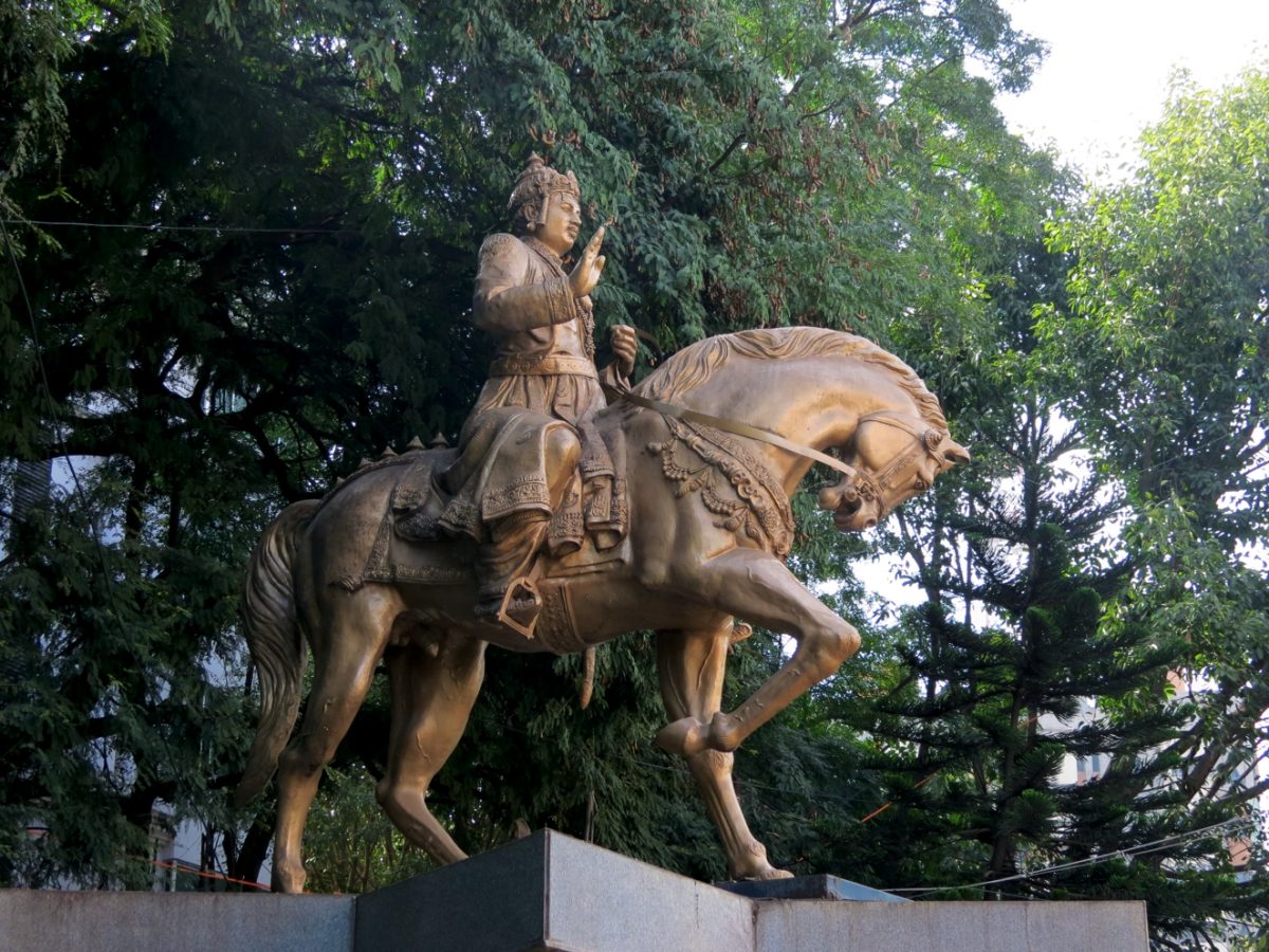 Equestrian statue of Basava in Bangalore, Karnataka India