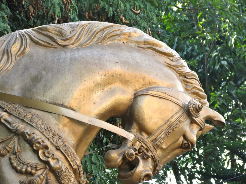 Equestrian statue of Basava in Bangalore, Karnataka India